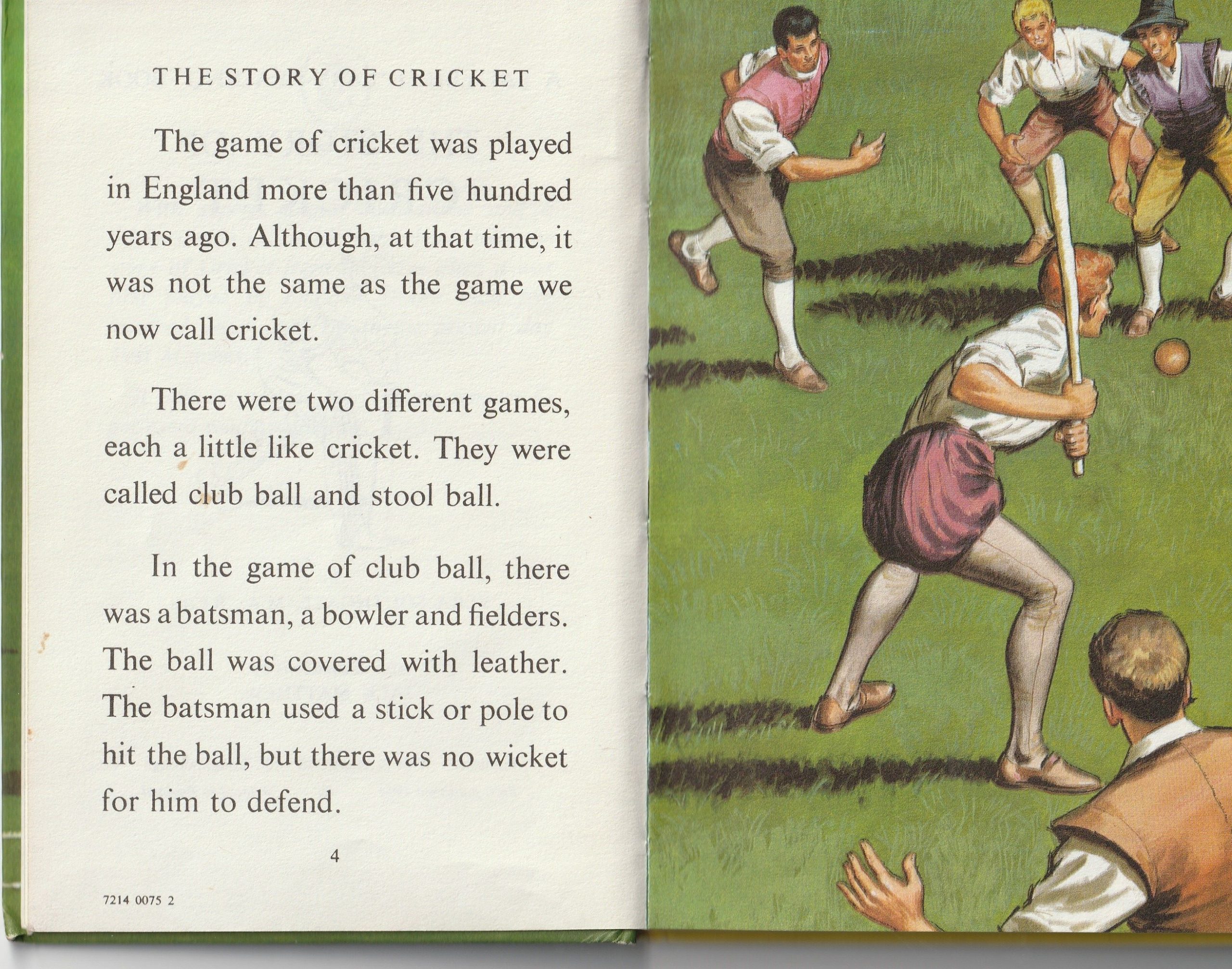 The Ladybird Story of Cricket – Vera Southgate (1964) – Early Cricket