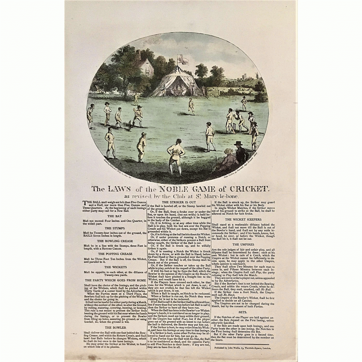 The Laws of Cricket – Early Cricket